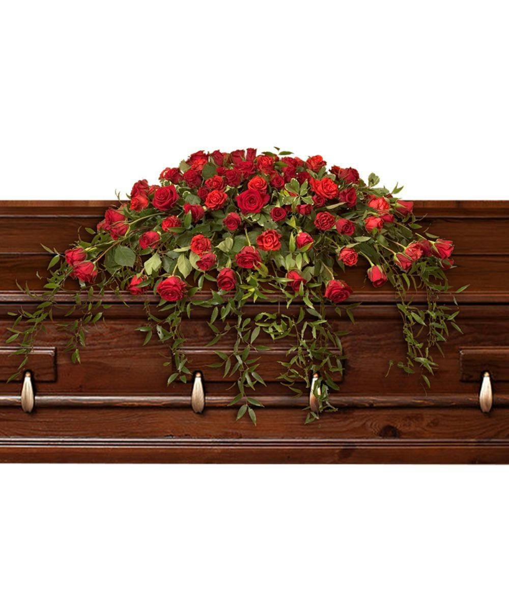Red Rose Casket Spray | Flowers by Mike NY
